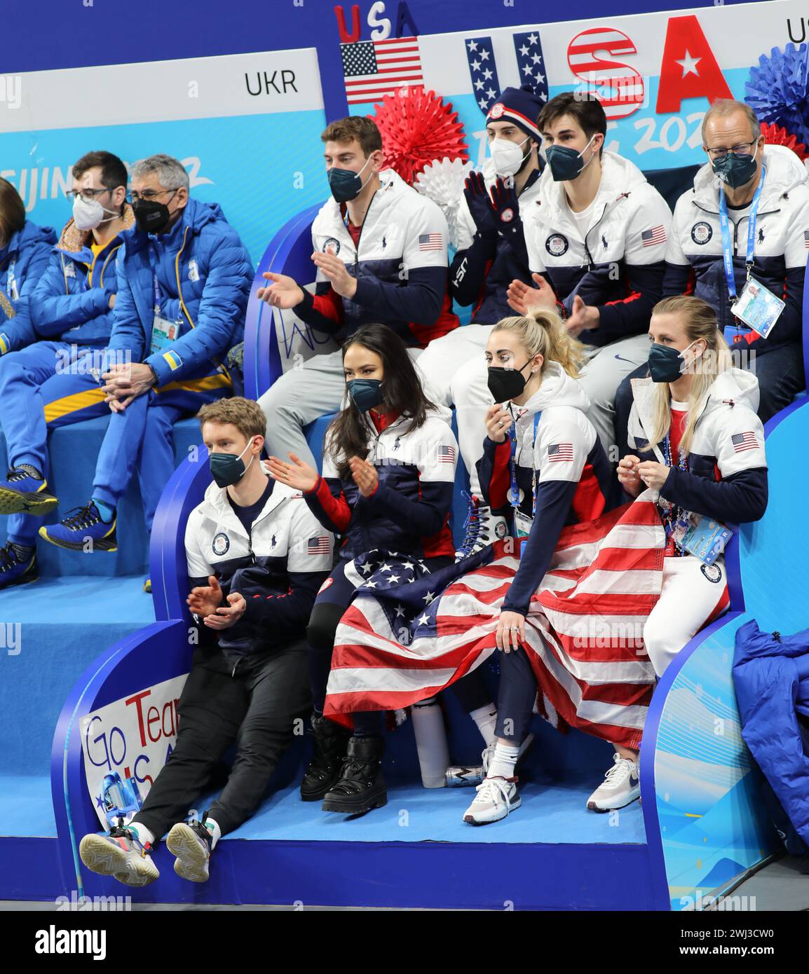 FEB 6, 2022 - Beijing, China: Team United States of America members ...