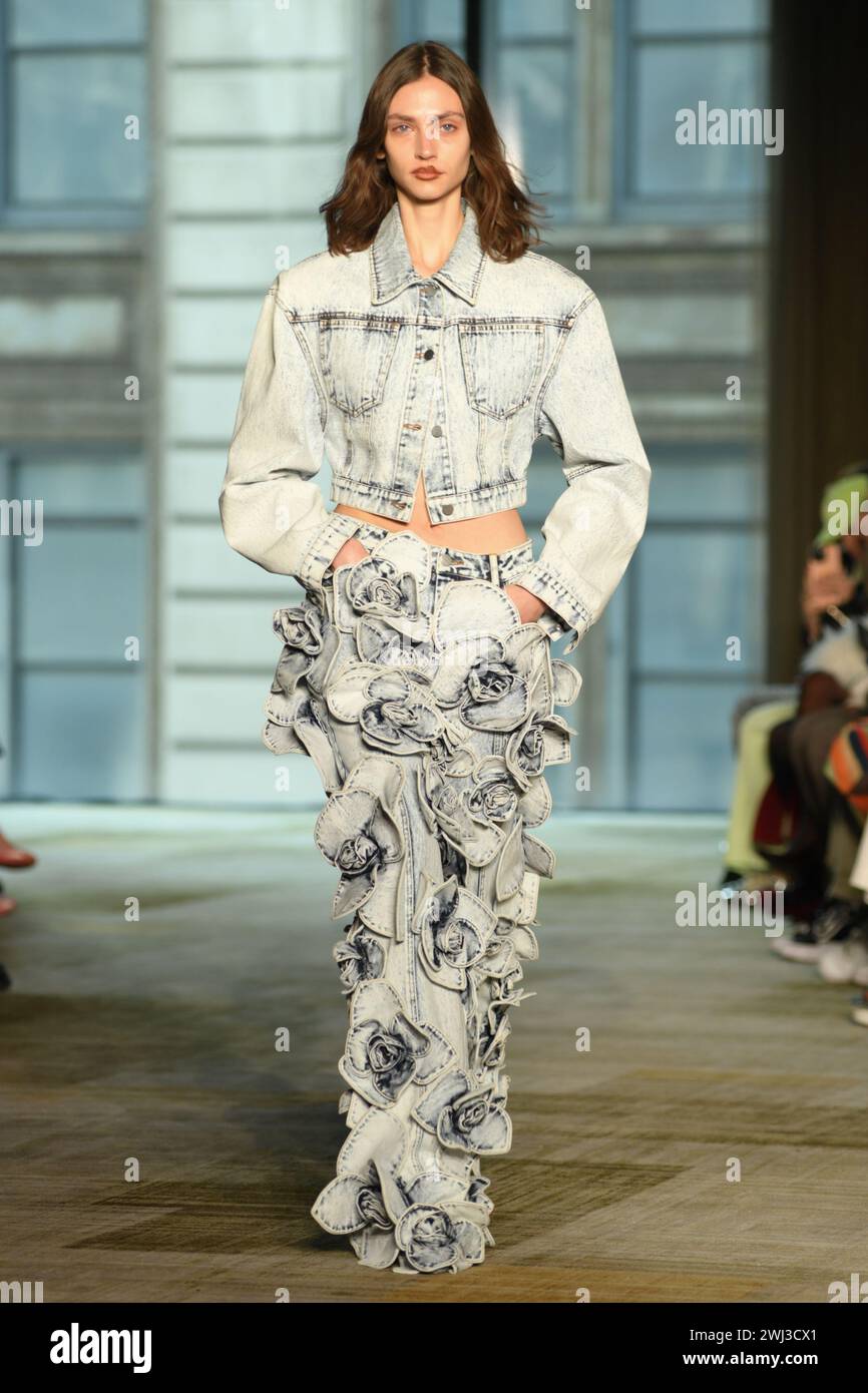 Models walk the runway at the Aknvas FW24 Runway Show during New York ...