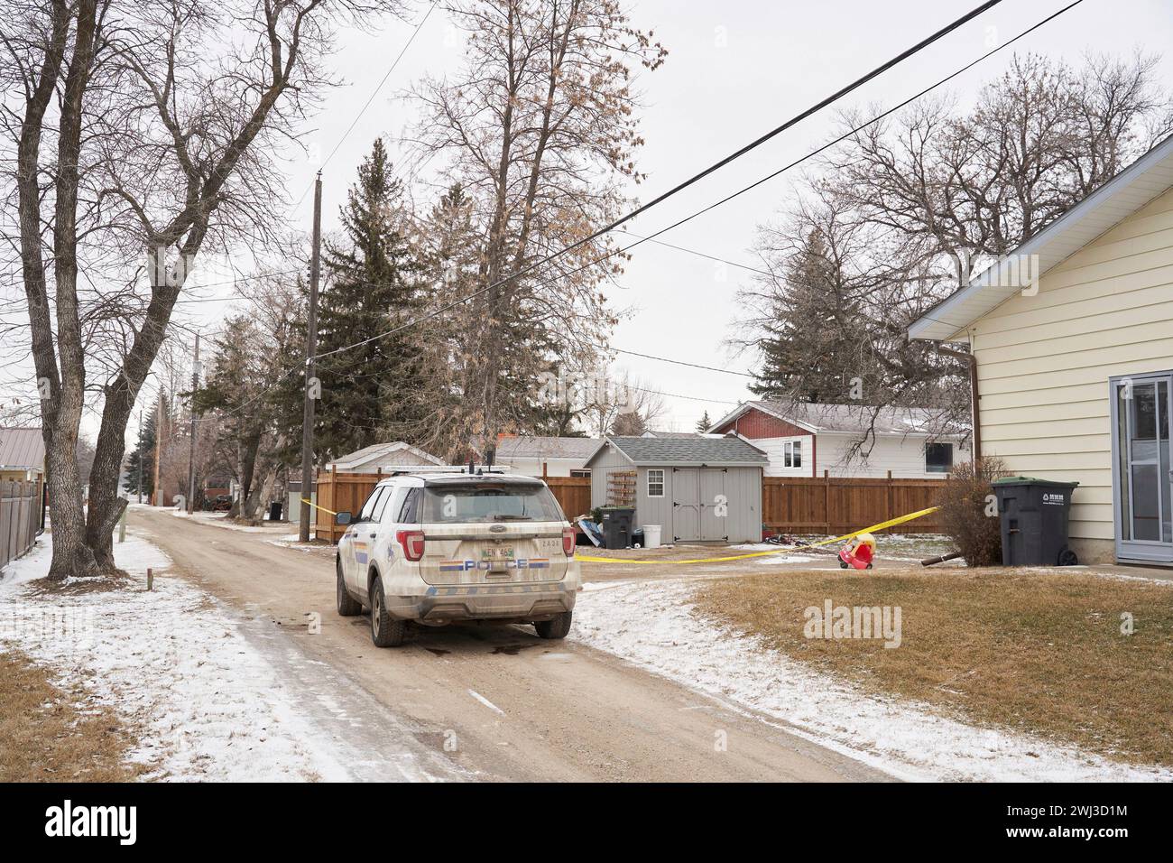 The scene of an ongoing investigation regarding five deaths in southern ...