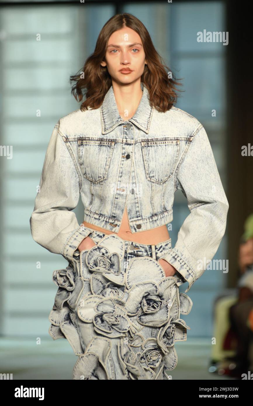 Models walk the runway at the Aknvas FW24 Runway Show during New York ...