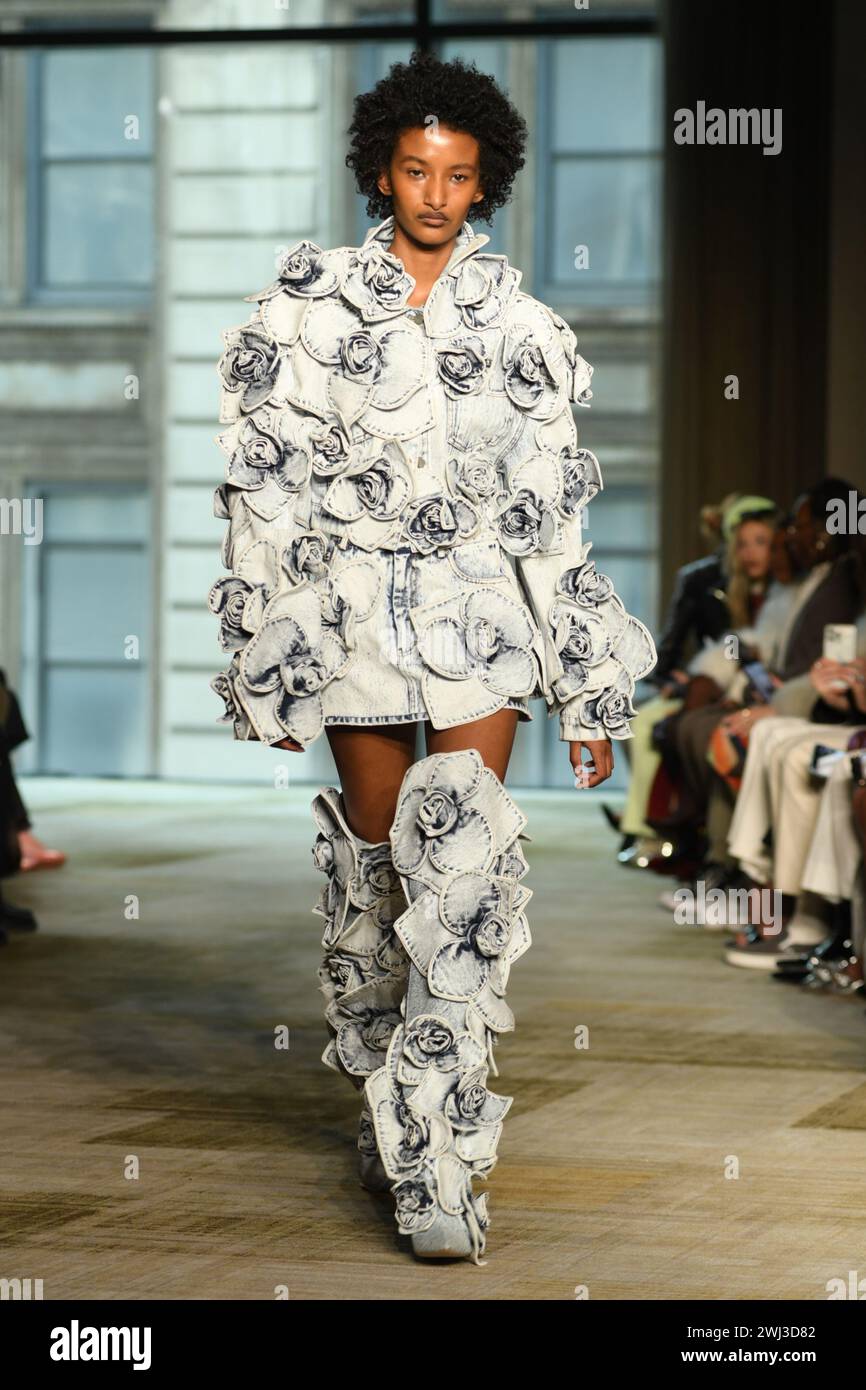 Models walk the runway at the Aknvas FW24 Runway Show during New York ...