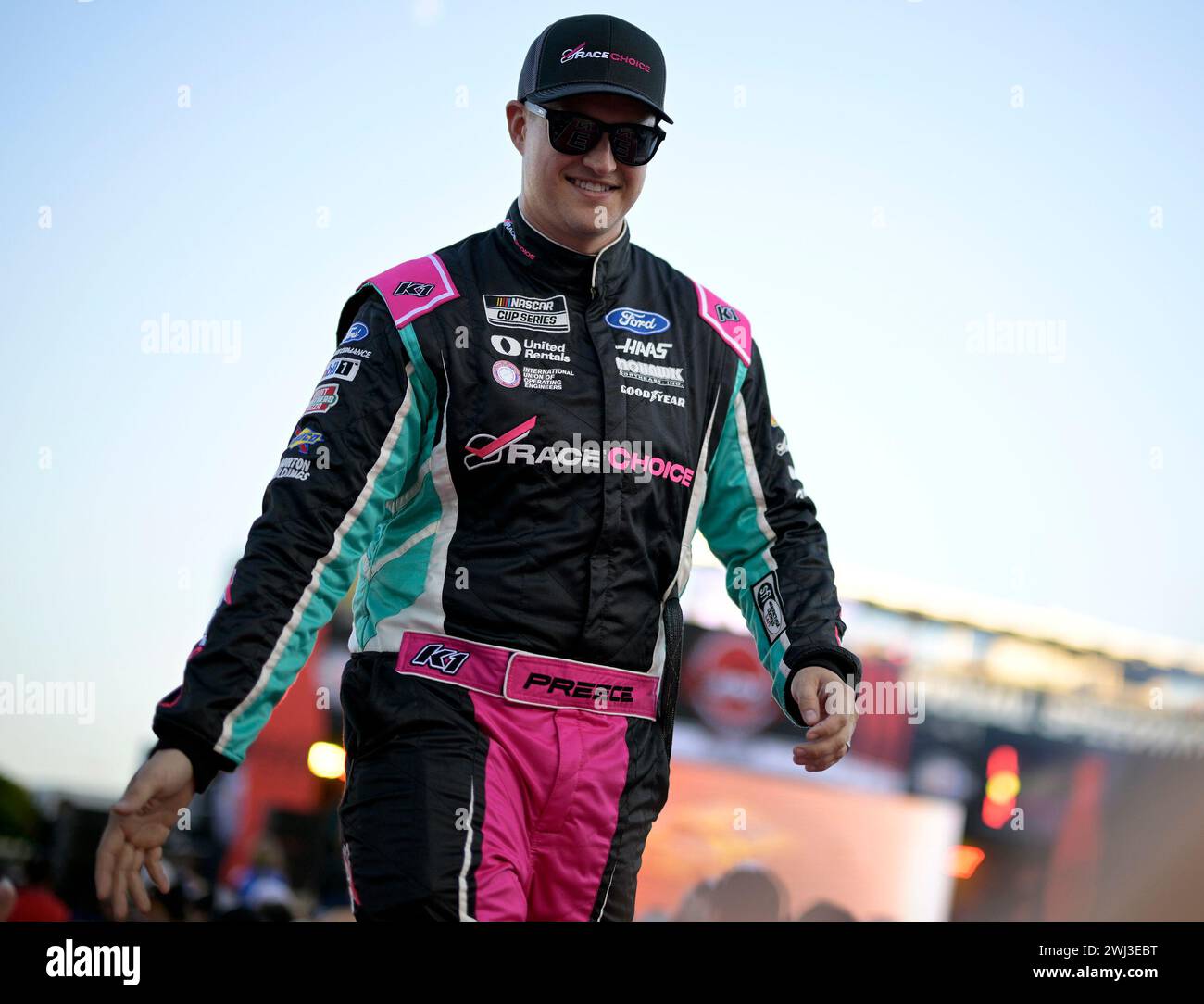 FILE - Ryan Preece slaps hands with spectators during driver ...