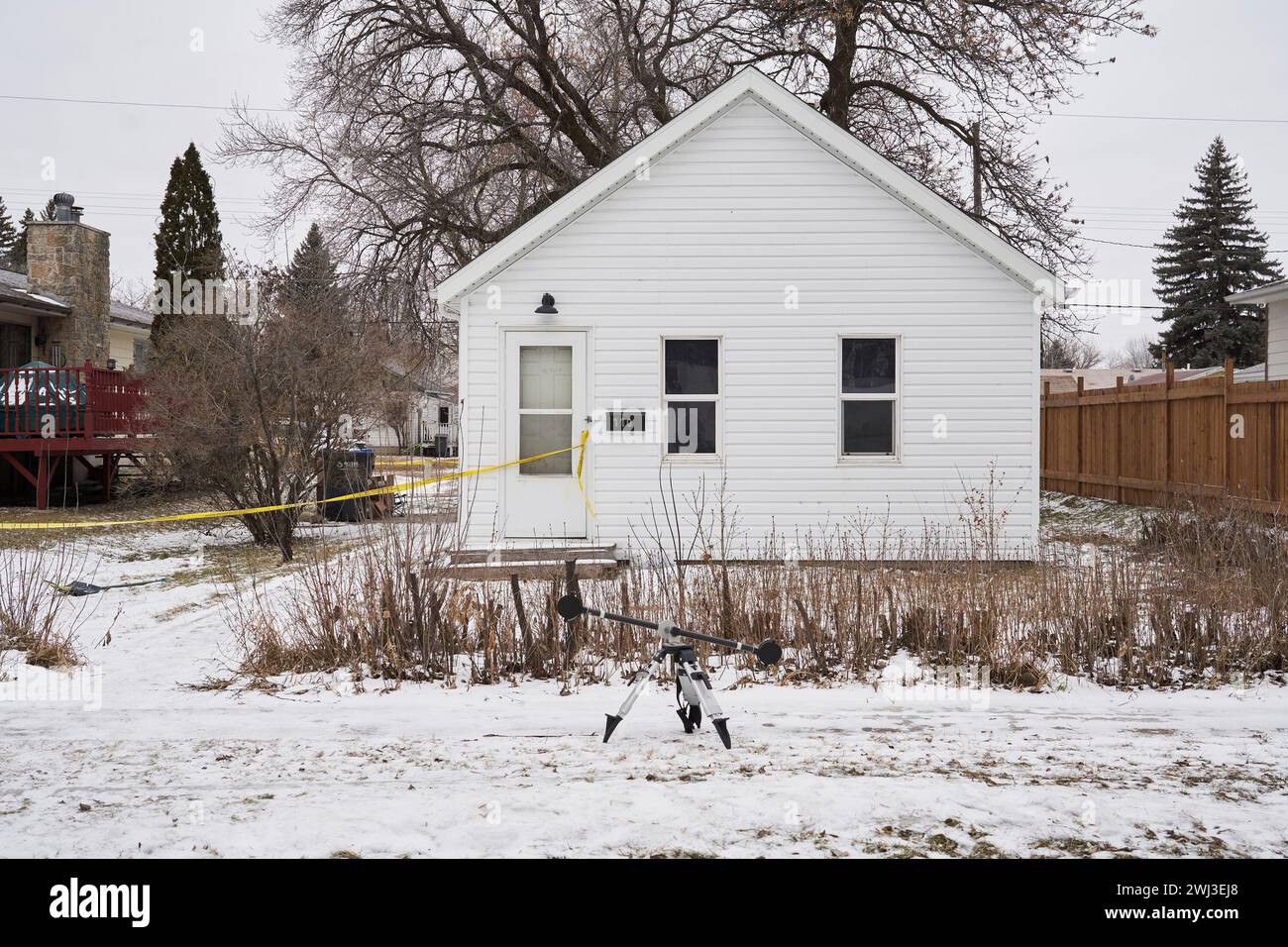 The scene of an ongoing investigation regarding five deaths in southern ...