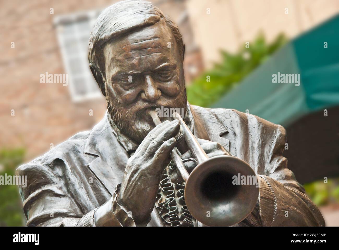Al Hirt (1922-1999) statue in Musical Legends Park on Bourbon Steet in ...