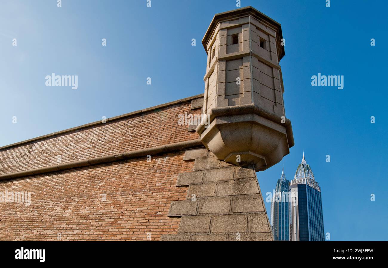 bastion sentry box on Fort Conde (now a museum), a 4/5 scale replica of ...