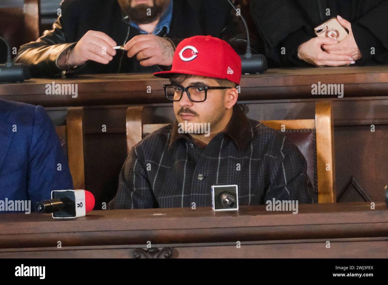 Geolier at the Maschio Angioino in Naples, where Mayor Gaetano Manfredi ...