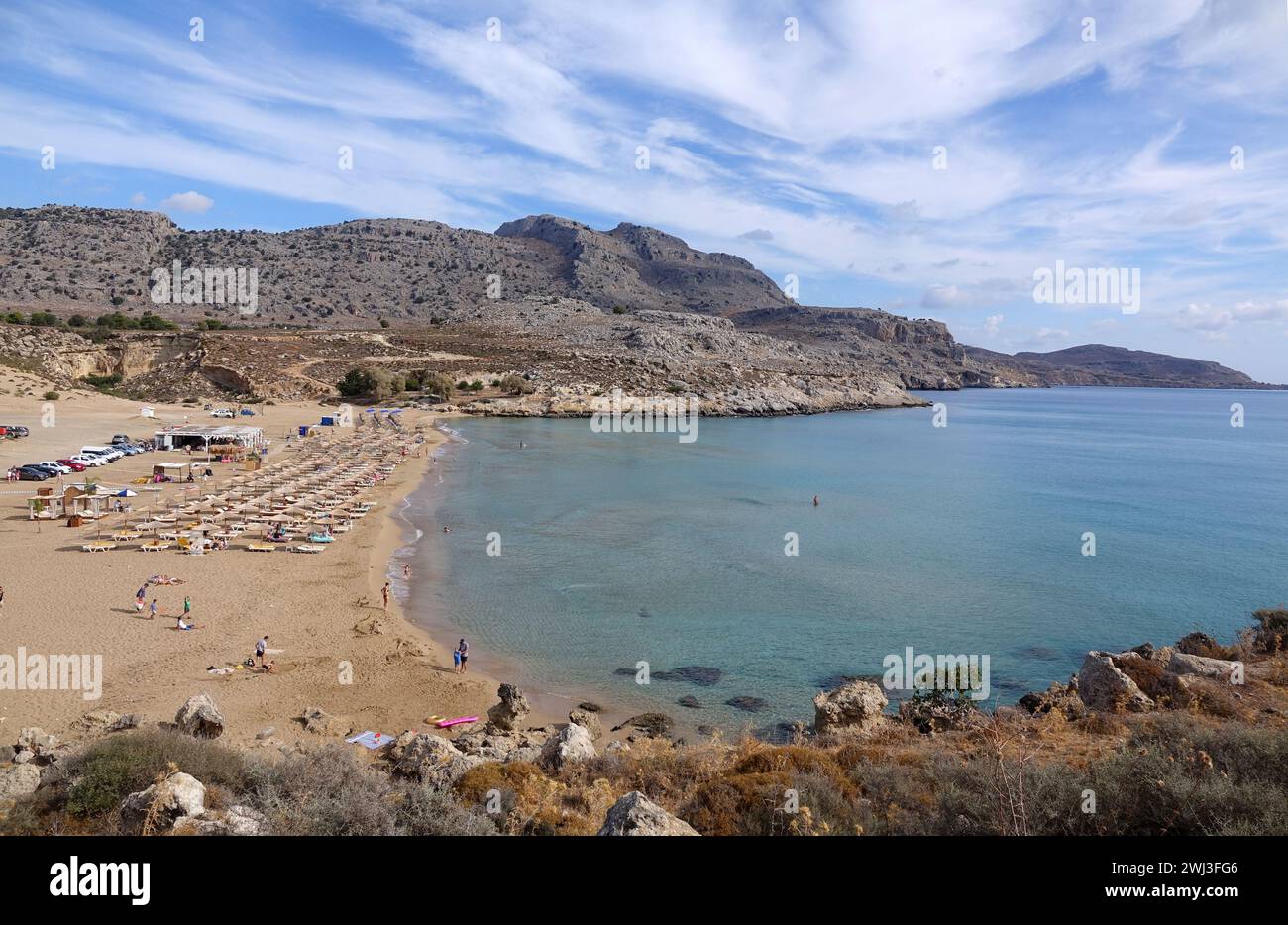 Agathi Beach on Rhodes Stock Photo - Alamy
