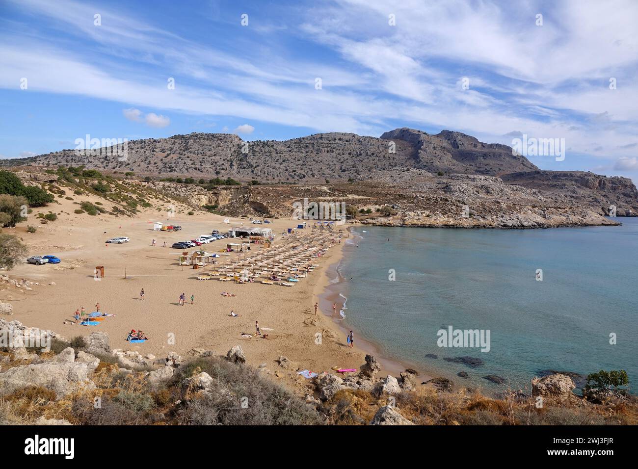 Agathi Beach on Rhodes Stock Photo - Alamy