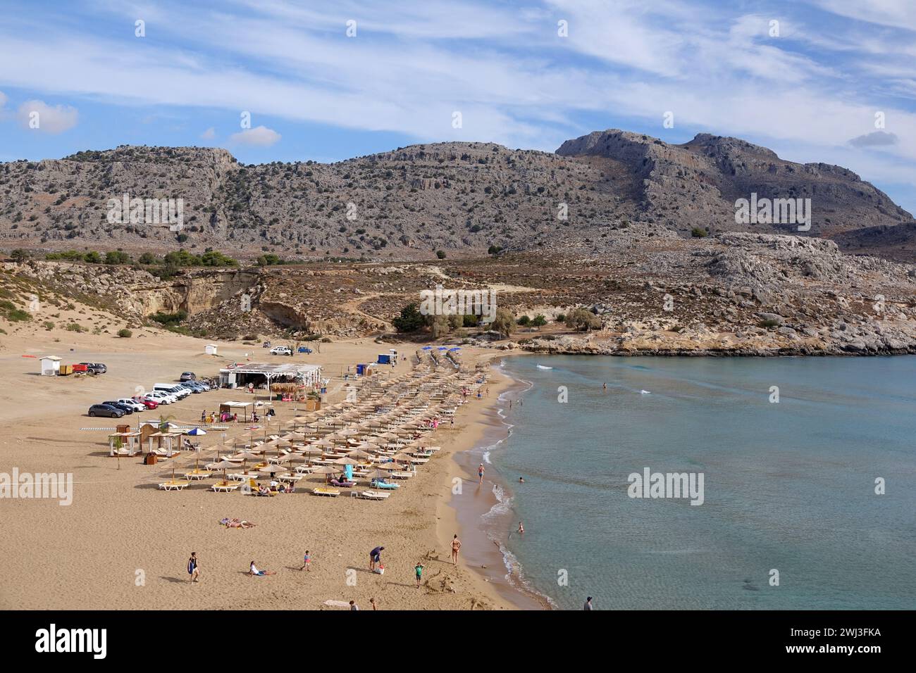 Agathi Beach on Rhodes Stock Photo - Alamy
