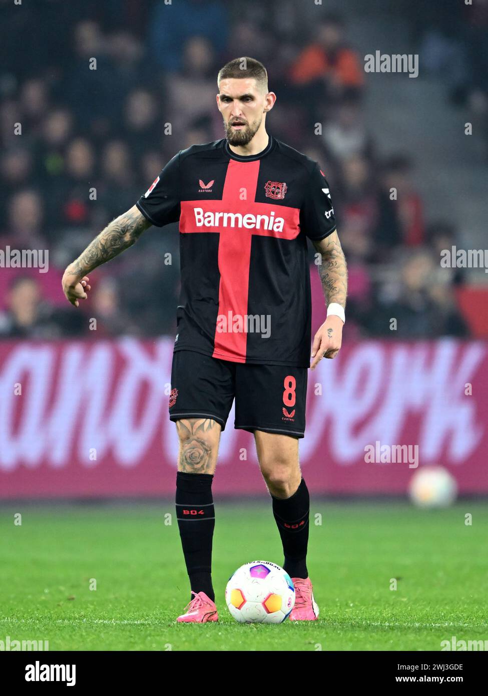 LEVERKUSEN - Robert Andrich of Bayer 04 Leverkusen during the ...