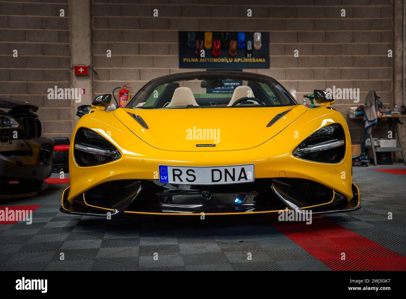 Bright Yellow McLaren 765LT showcased in a European Tuning Workshop ...