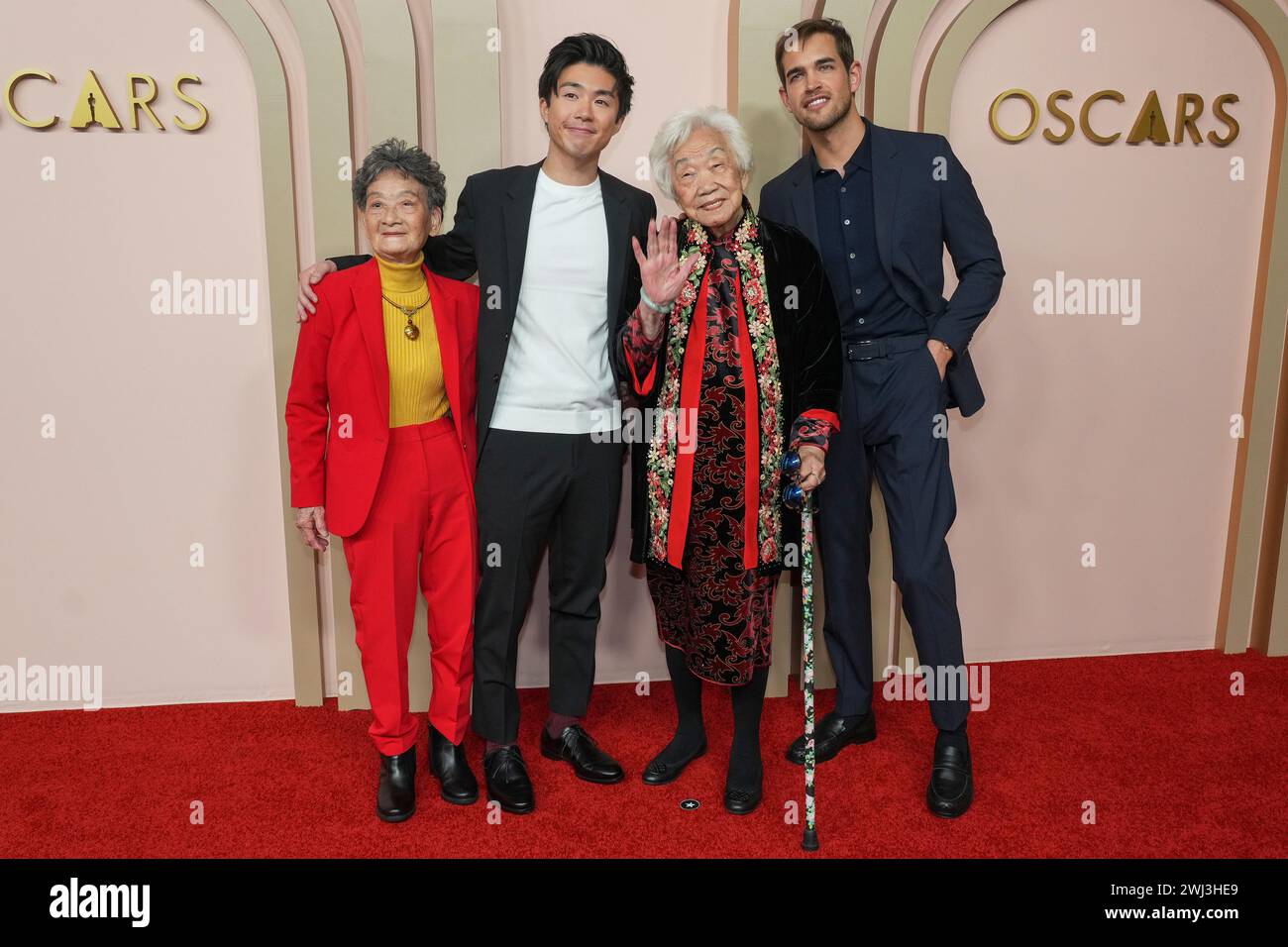 Chang Li Hua, from left, Sean Wang, Yi Yan Fuei, and Sam Davis arrive ...