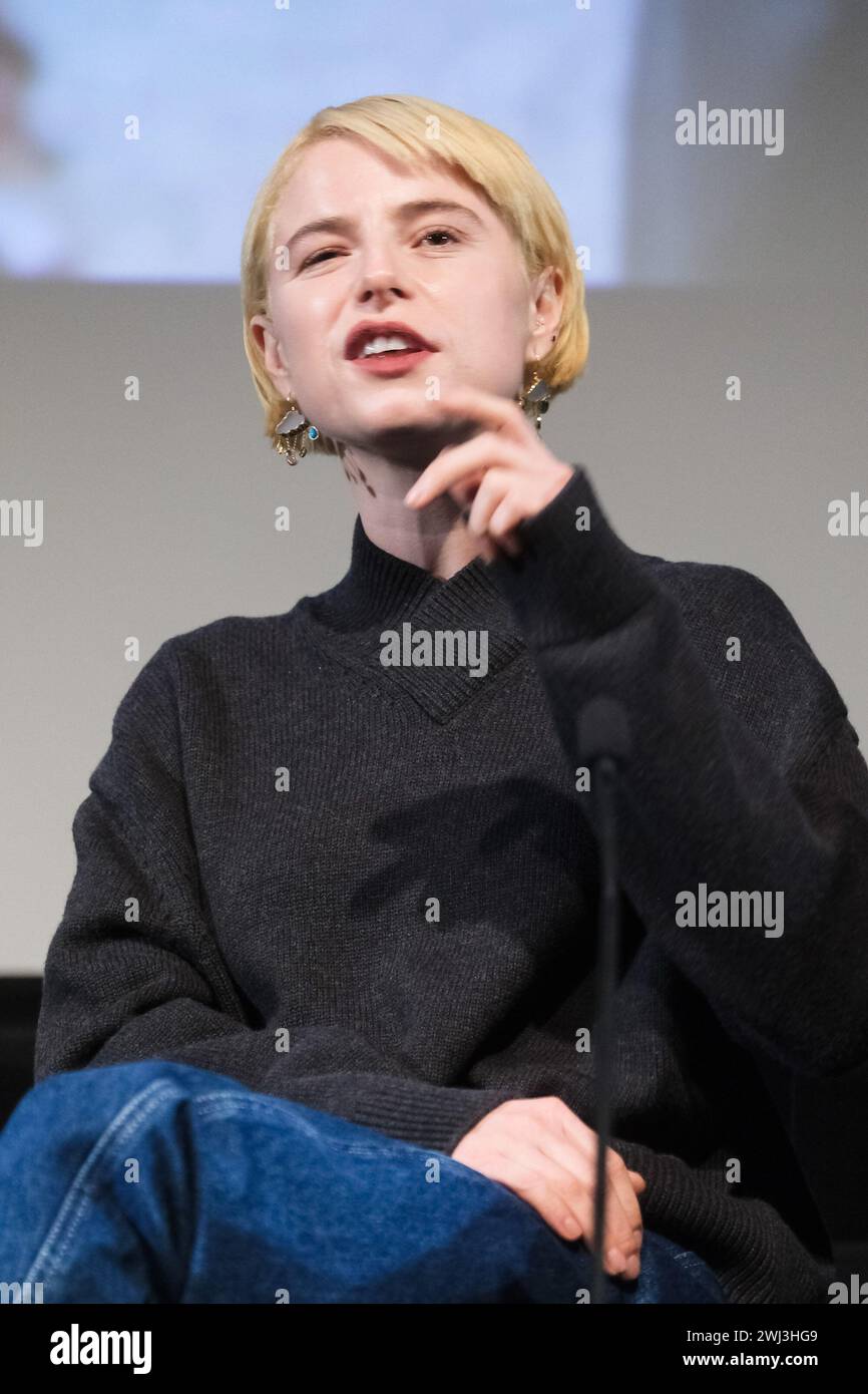 Southbank, London. 12/02/2024, Jessie Buckley on stage at Mark Kermode ...