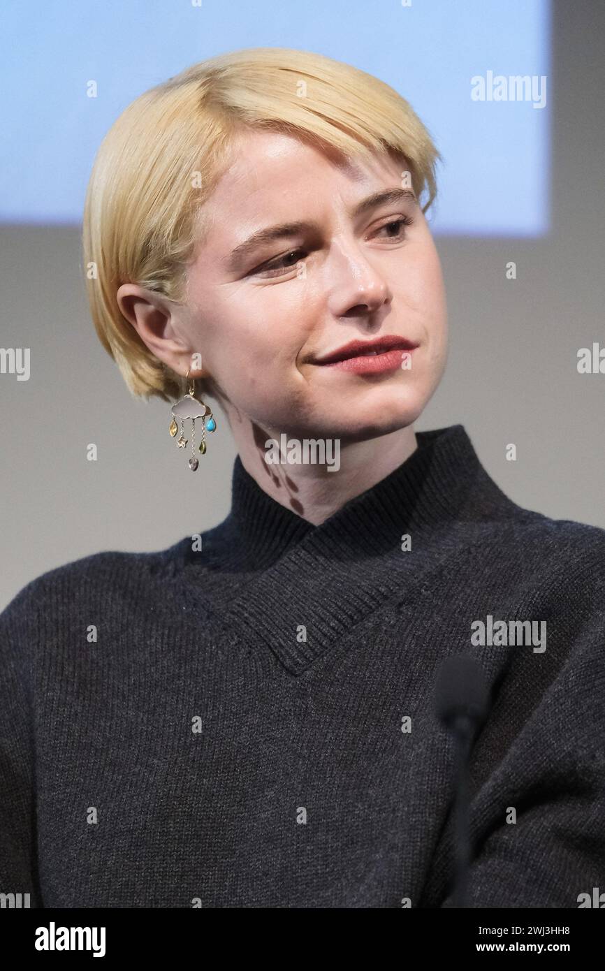 Southbank, London. 12/02/2024, Jessie Buckley on stage at Mark Kermode ...