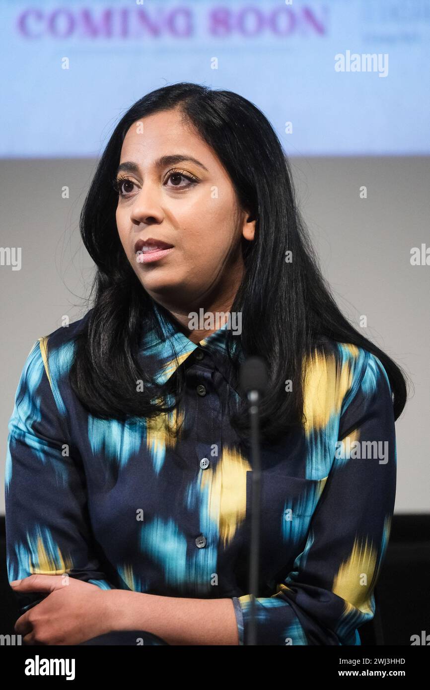 Southbank, London. 12/02/2024, Anjana Vasan on stage at Mark Kermode in ...