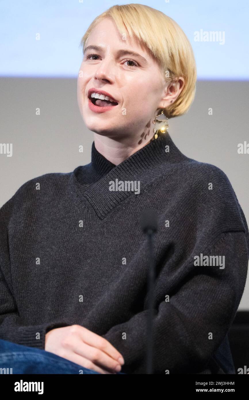 Southbank, London. 12/02/2024, Jessie Buckley on stage at Mark Kermode ...