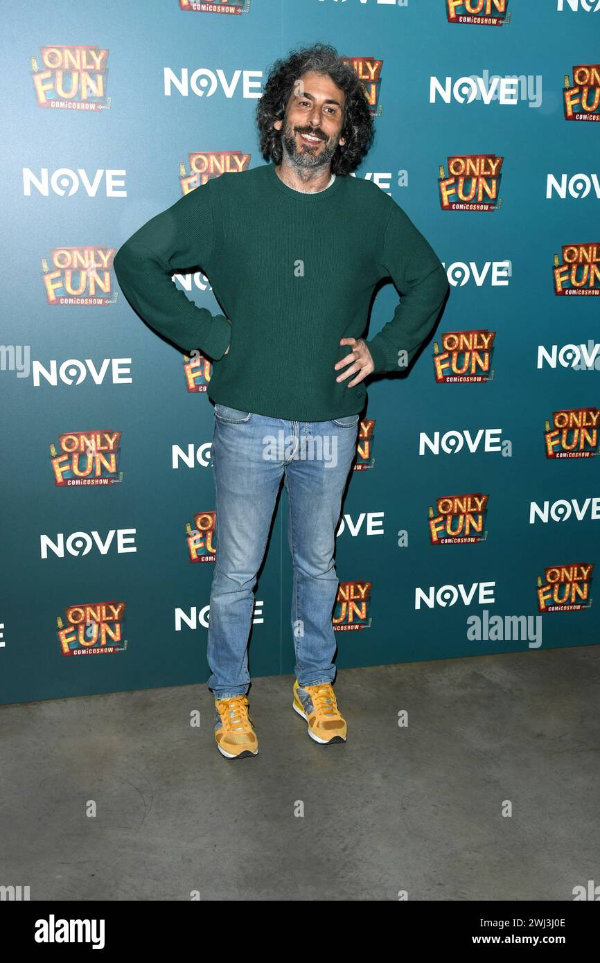 Milan, Italy. 12th Feb, 2024. Milan, photocall “Only Fun - Comico show ...