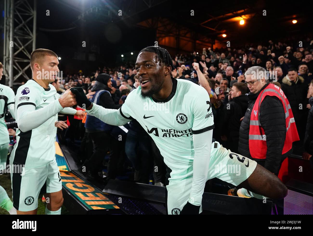 Chelsea's Axel Disasi after celebrating with fans following Conor ...
