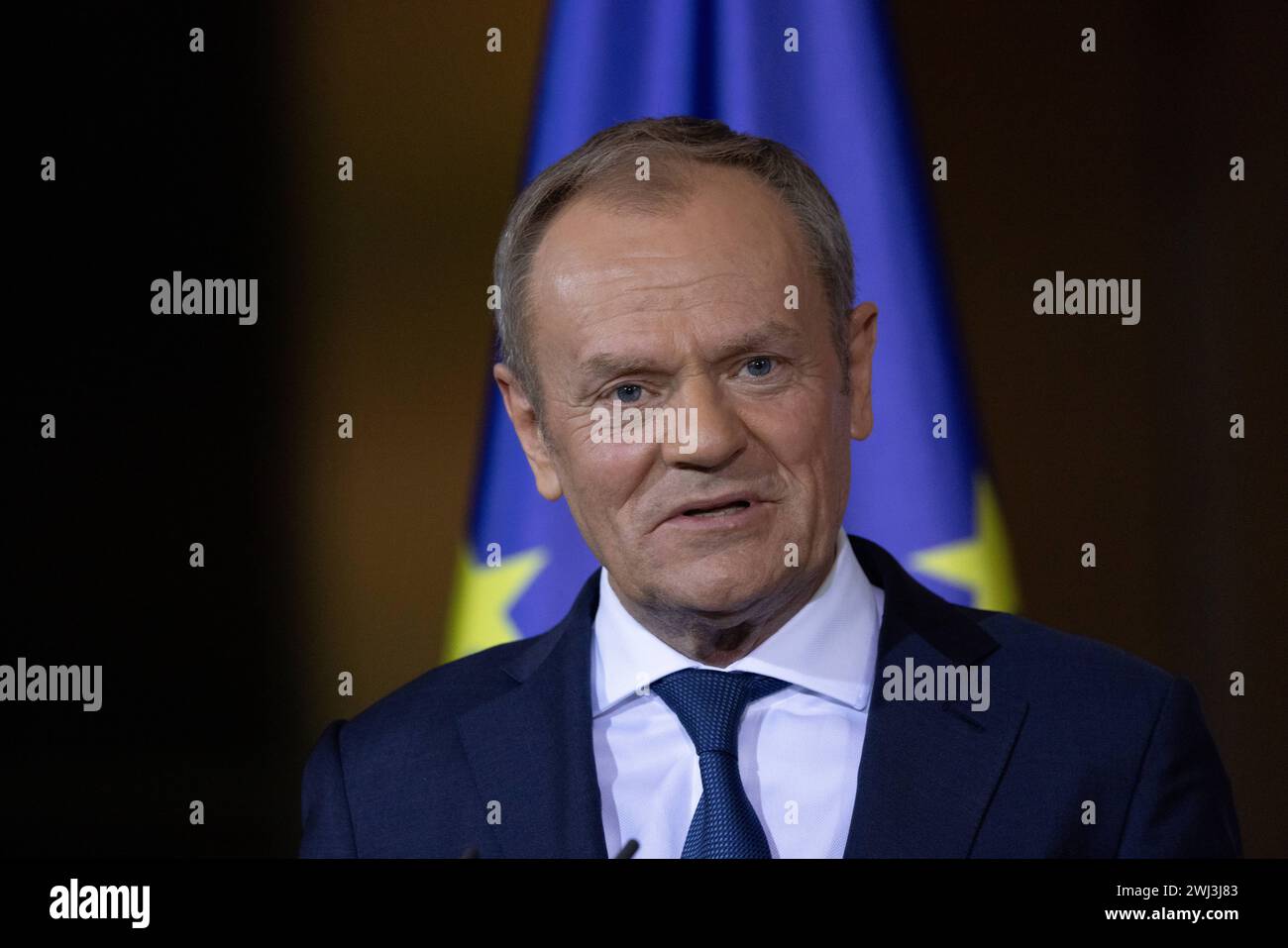 Staatsbesuch im Kanzleramt in Berlin Berlin, Deutschland - 12. Februar ...