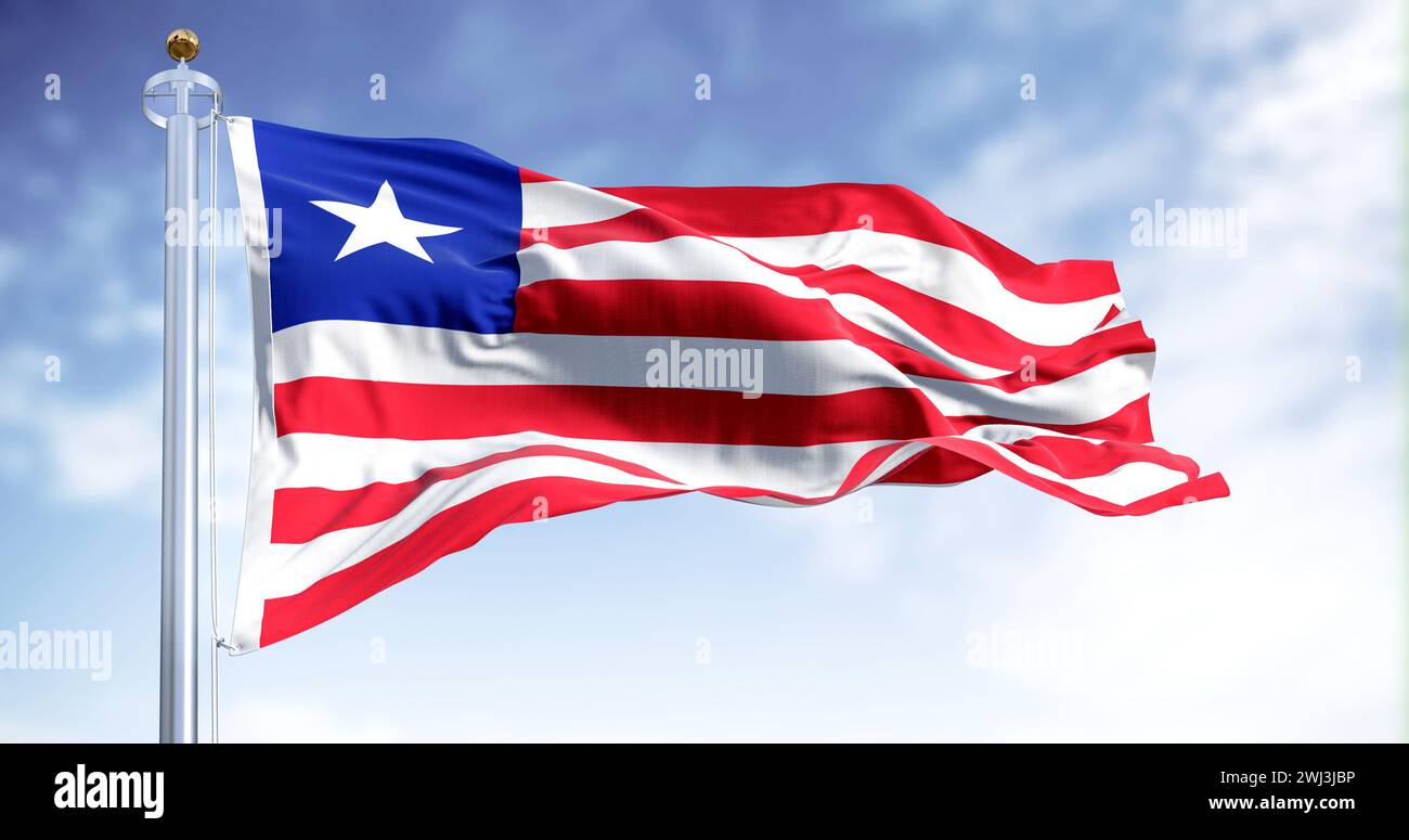 Liberia monrovia flag hi-res stock photography and images - Alamy
