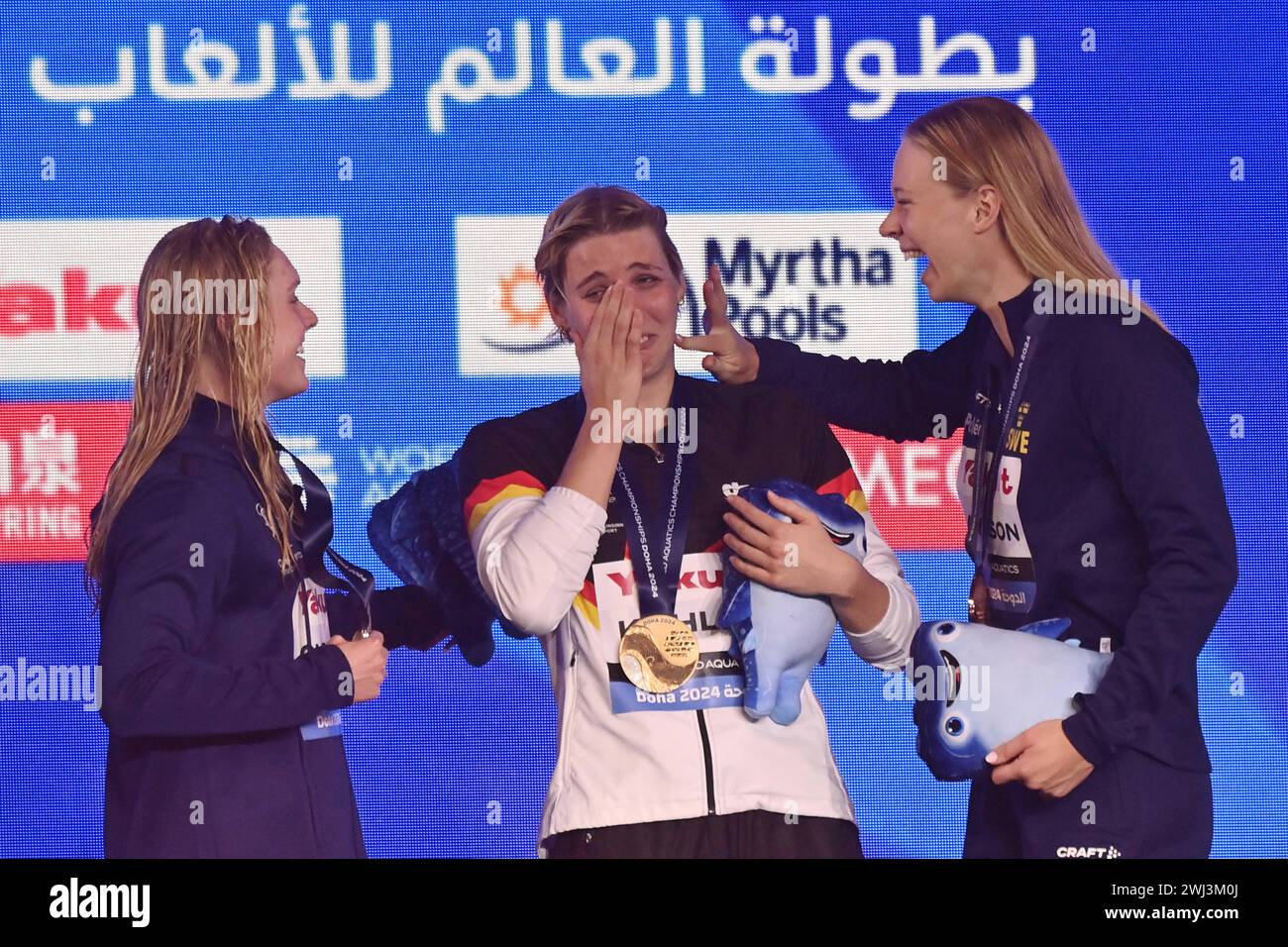Doha, Qat. 13th Feb, 2024. Angelia Kohler from Germany gold medal at ...