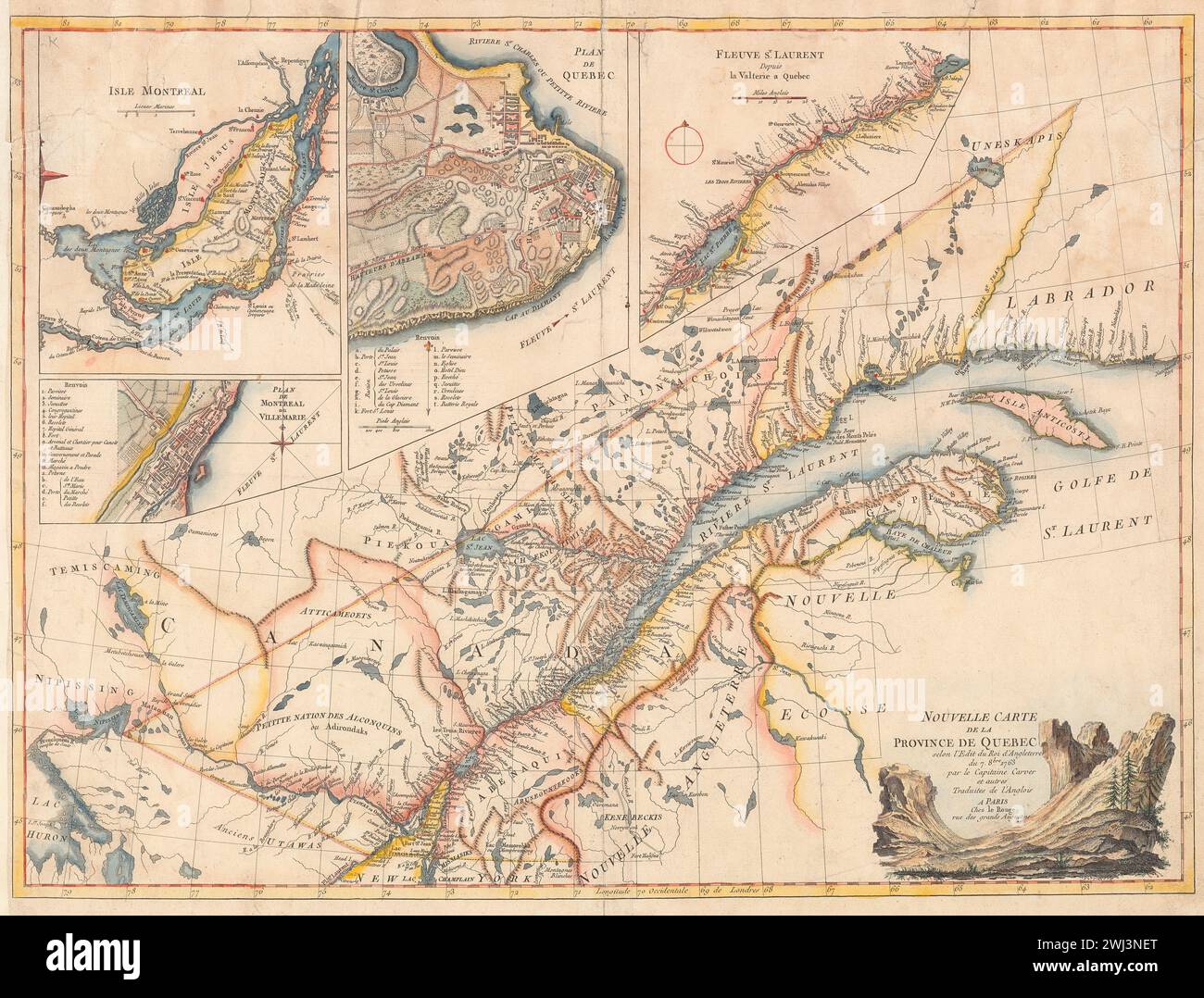 Canada french language map hi-res stock photography and images - Alamy