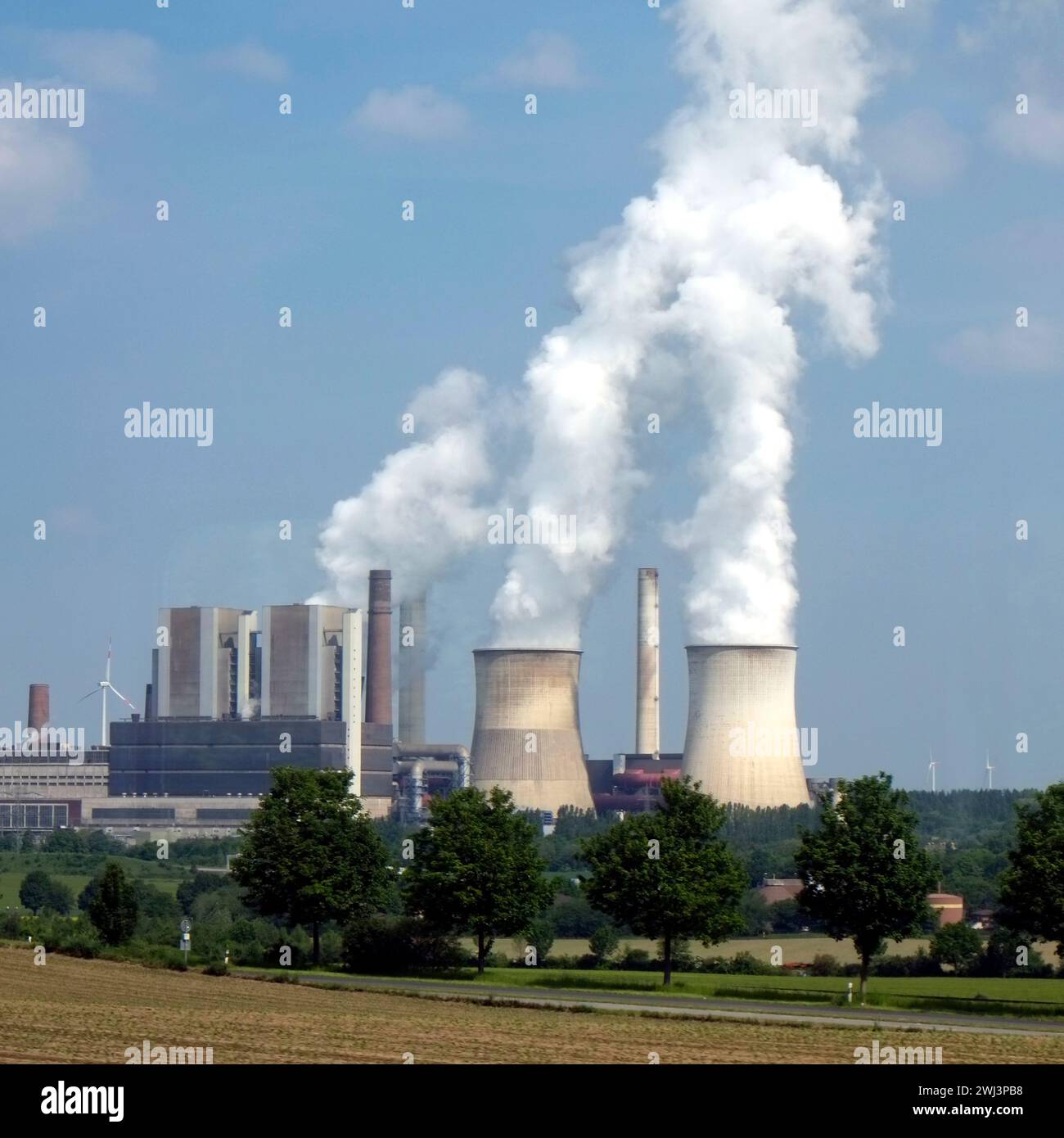 Lignite-fired power plant Stock Photo - Alamy