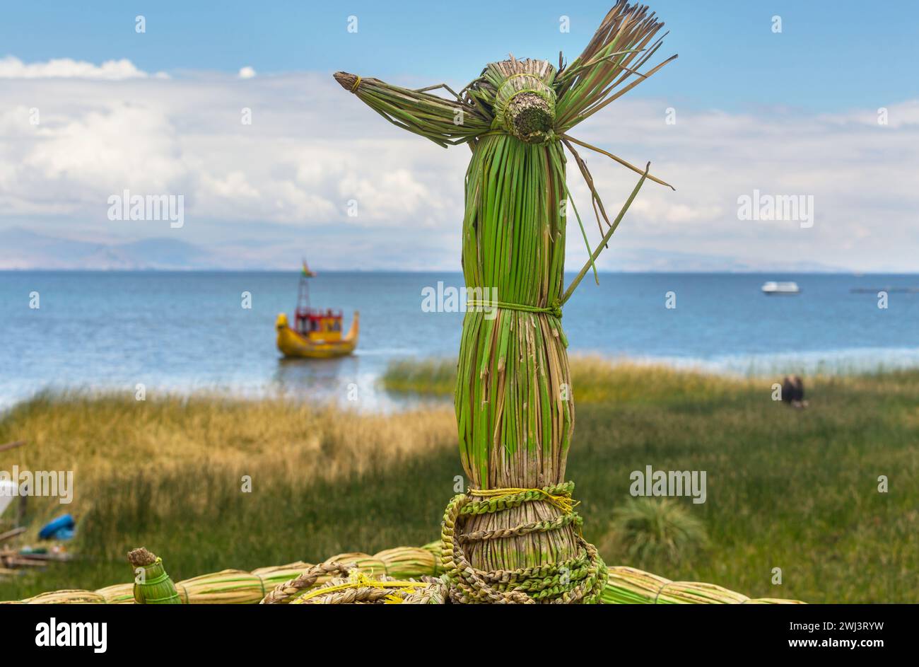 Craft on Titicaca Stock Photo - Alamy