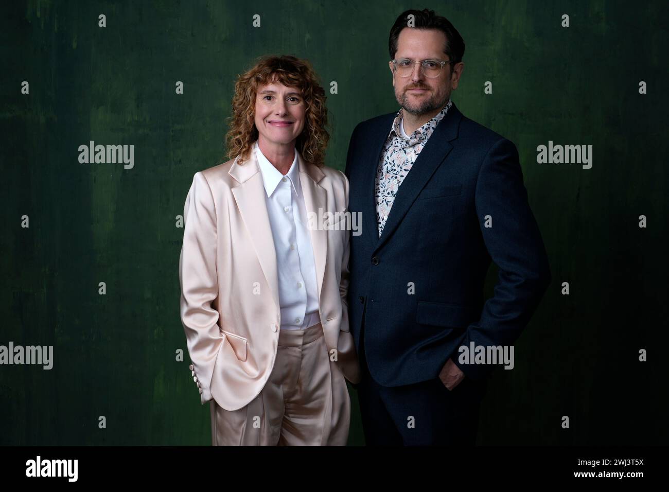 Jerusha Hess, left, and Jared Hess pose for a portrait during the 96th ...