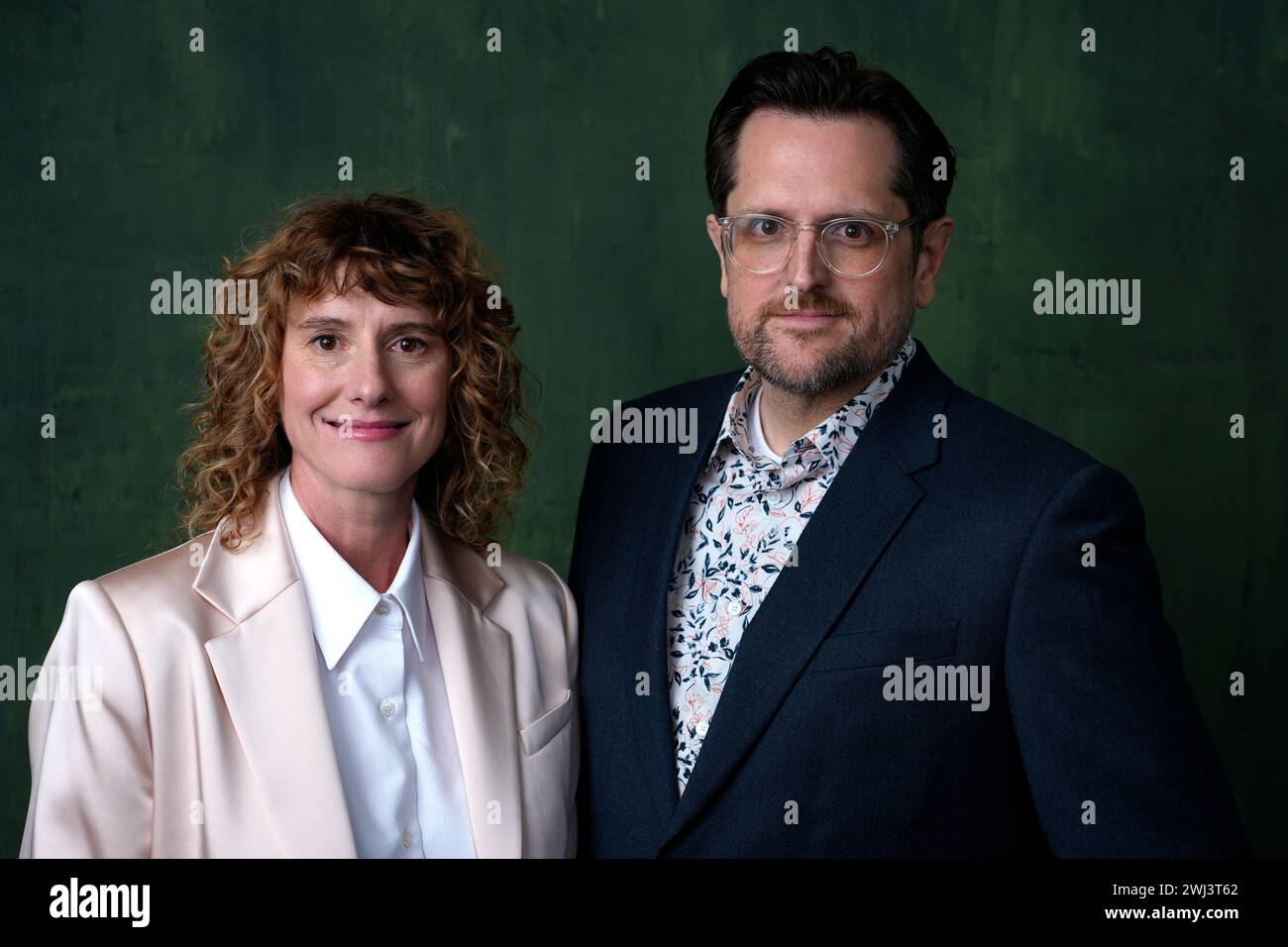 Jerusha Hess, left, and Jared Hess pose for a portrait during the 96th ...