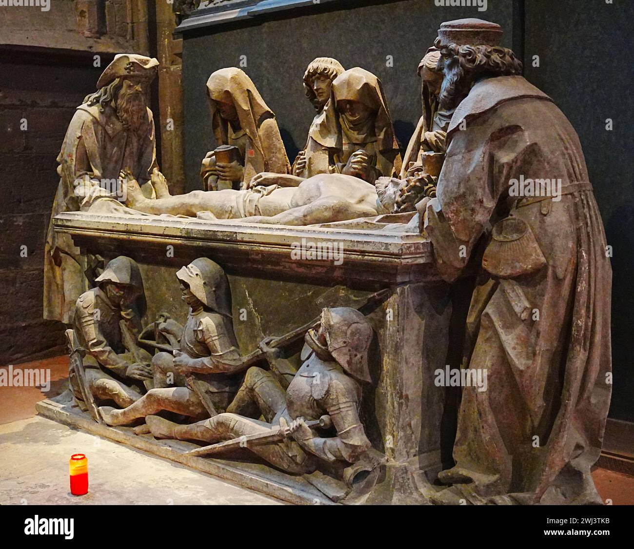 Catholic Cathedral in Mainz; burial of Master Valentinus in 1492 Stock ...