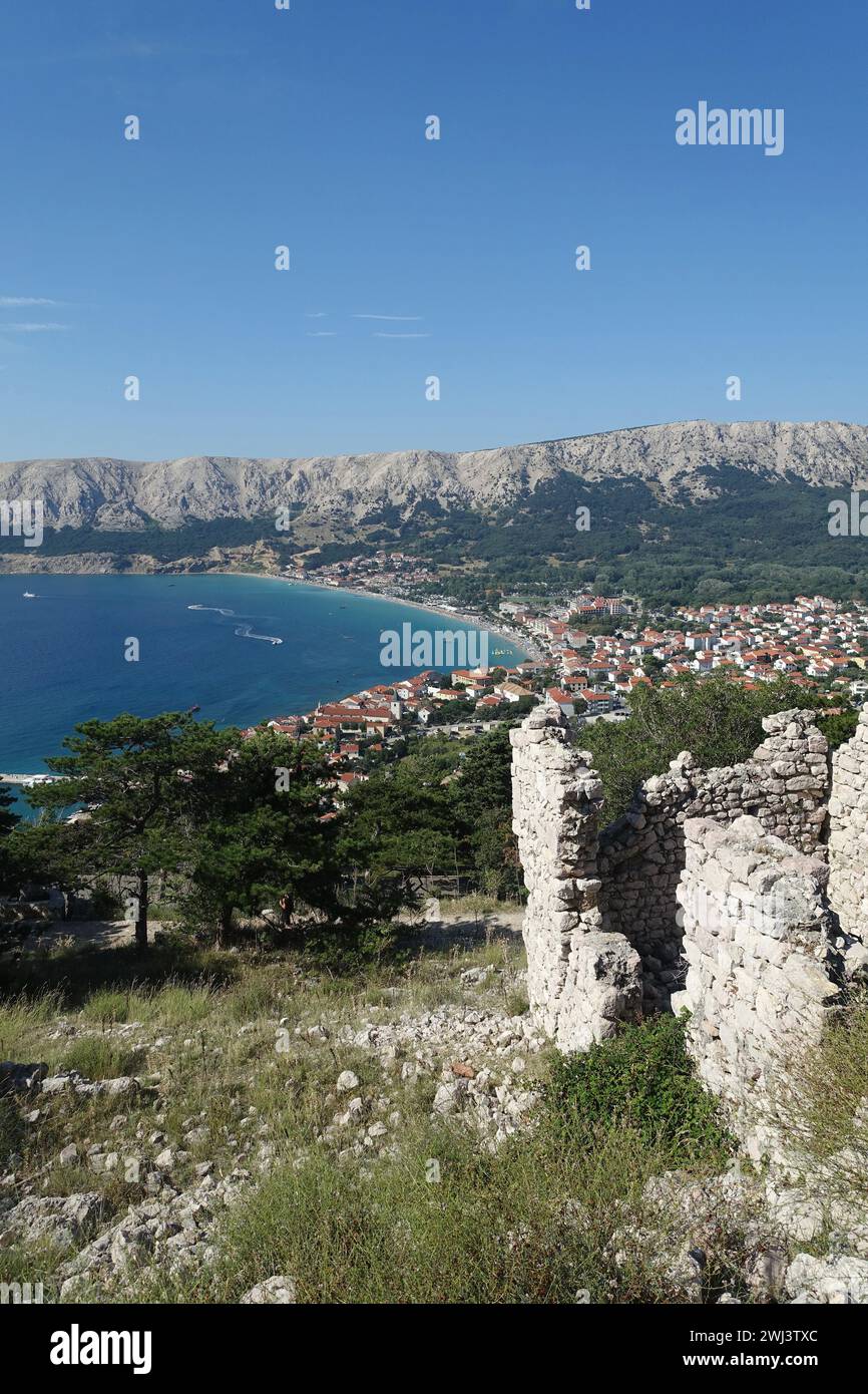 Baska on Krk, Croatia Stock Photo - Alamy