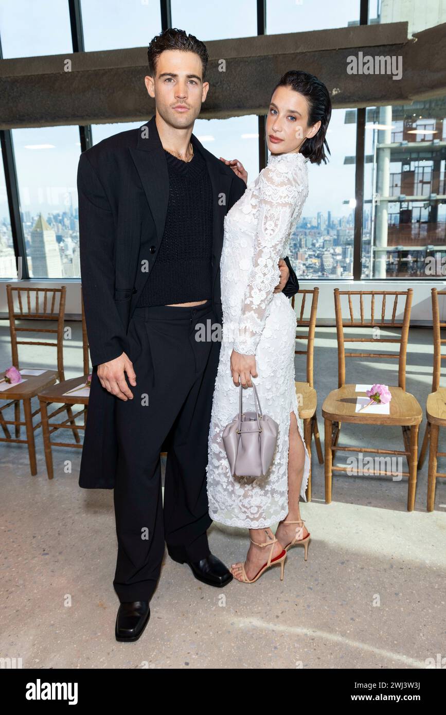 New York, Vereinigte Staaten. 12th Feb, 2024. Maria Pedraza and Jason ...