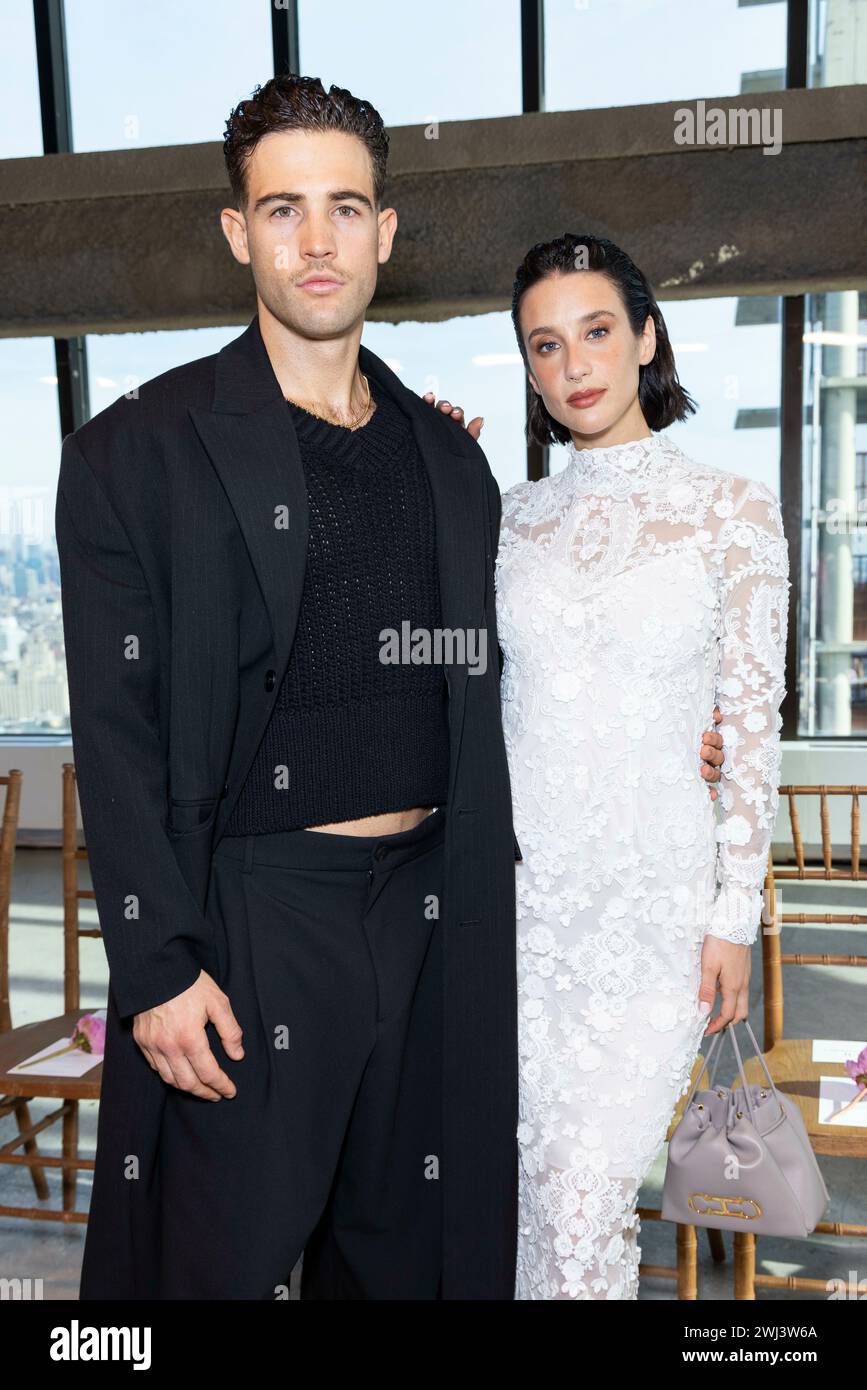 New York, Vereinigte Staaten. 12th Feb, 2024. Maria Pedraza and Jason ...