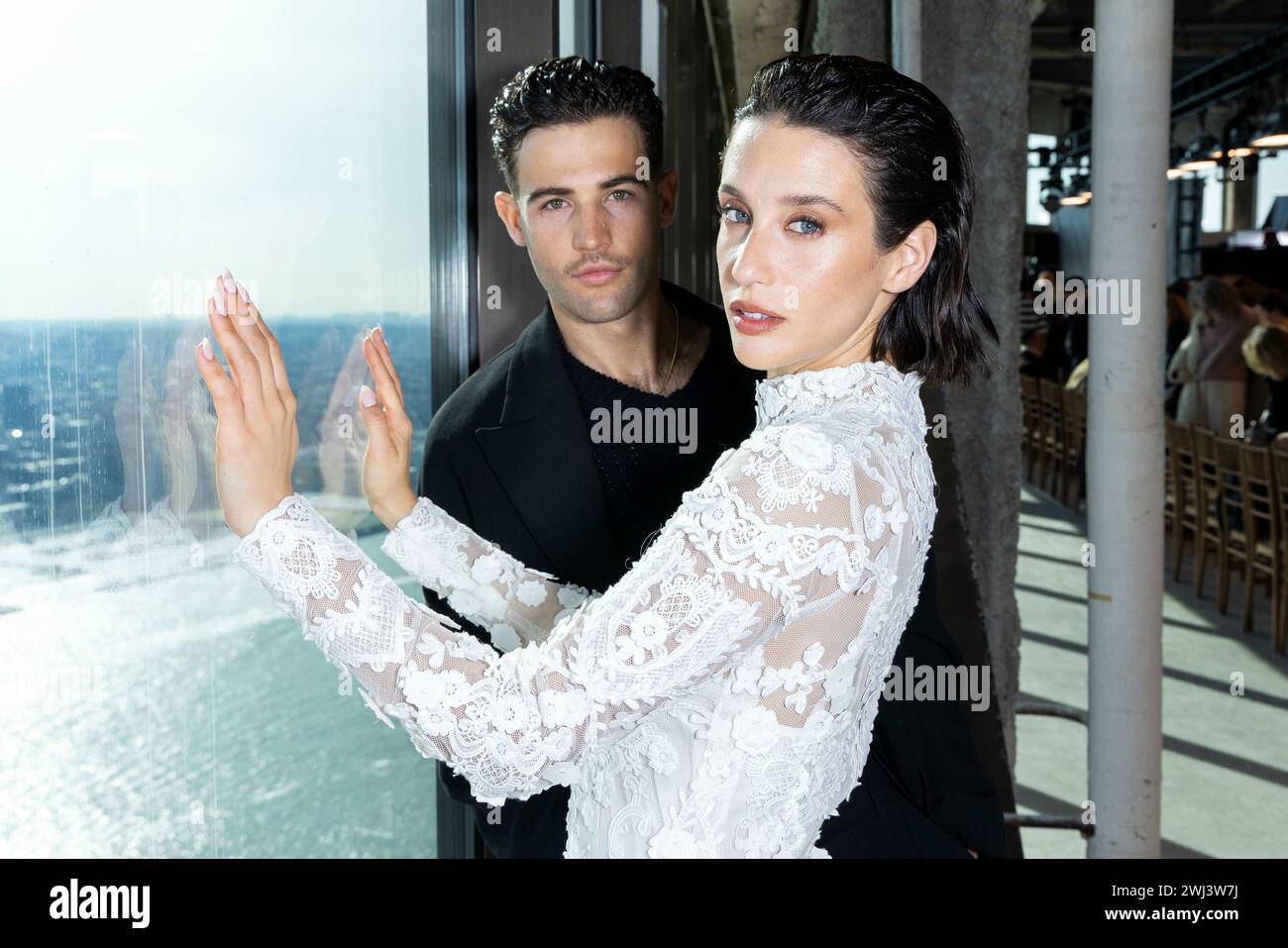 New York, Vereinigte Staaten. 12th Feb, 2024. Maria Pedraza and Jason ...