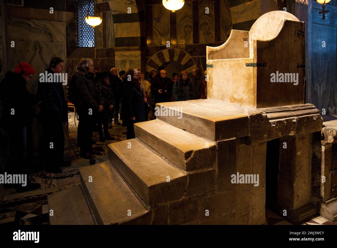 Charles Throne, Aachen Royal Throne, Aachen Cathedral, UNESCO World ...