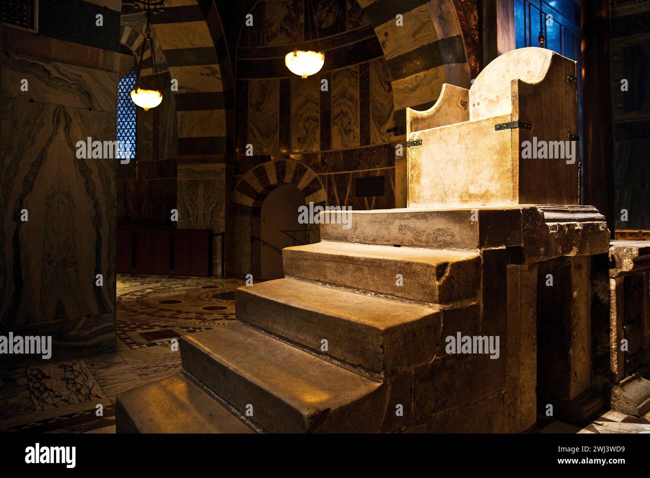 Charles Throne, Aachen Royal Throne, Aachen Cathedral, UNESCO World ...