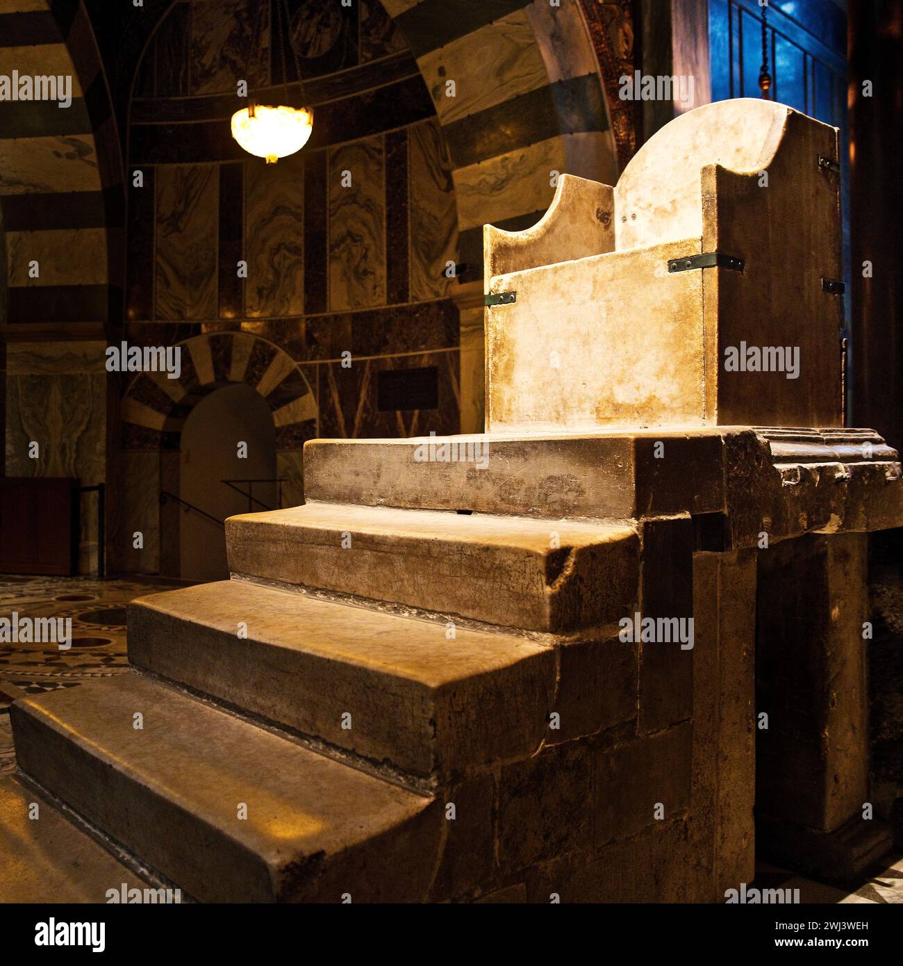 Charles Throne, Aachen Royal Throne, Aachen Cathedral, UNESCO World ...