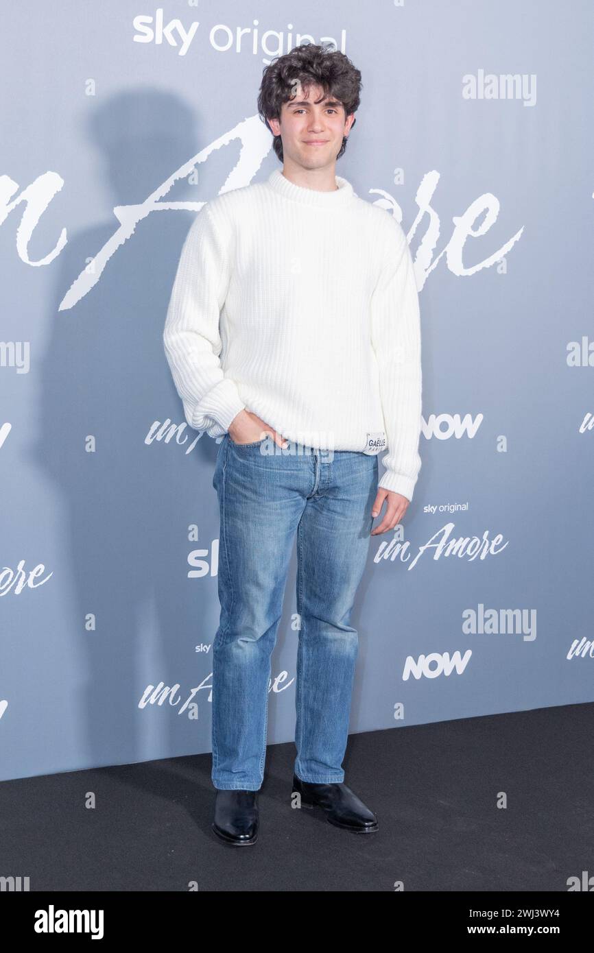 Rome, Italy. 12th Feb, 2024. Italian actor Luca Santoro attends the ...