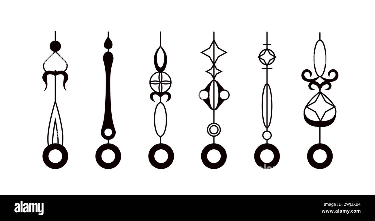 Clock arms Cut Out Stock Images & Pictures - Alamy