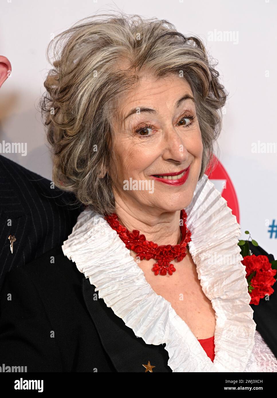 London, UK. February 12, 2024. Maureen Lipman arriving at the TV Choice ...