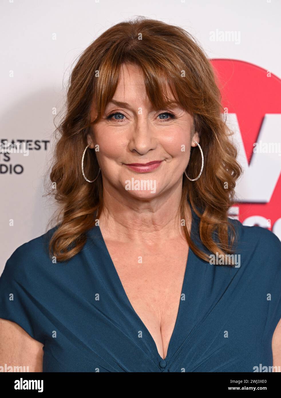 London, UK. February 12, 2024. Susan Cookson arriving at the TV Choice ...