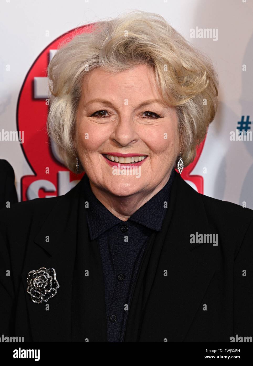 London, UK. February 12, 2024. Brenda Blethyn arriving at the TV Choice ...