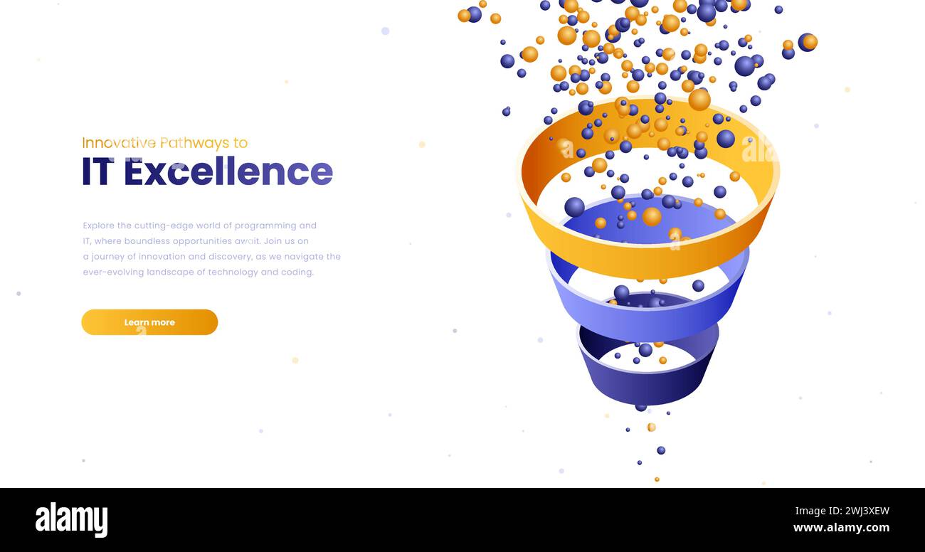 Funnel IT Excellence vector poster Stock Vector Image & Art - Alamy