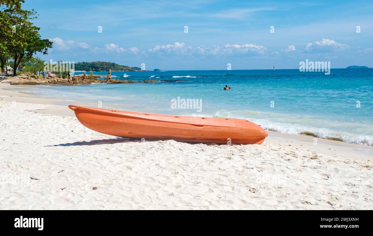 Koh Samet Island Rayong Thailand, white tropical beach of Samed Island ...