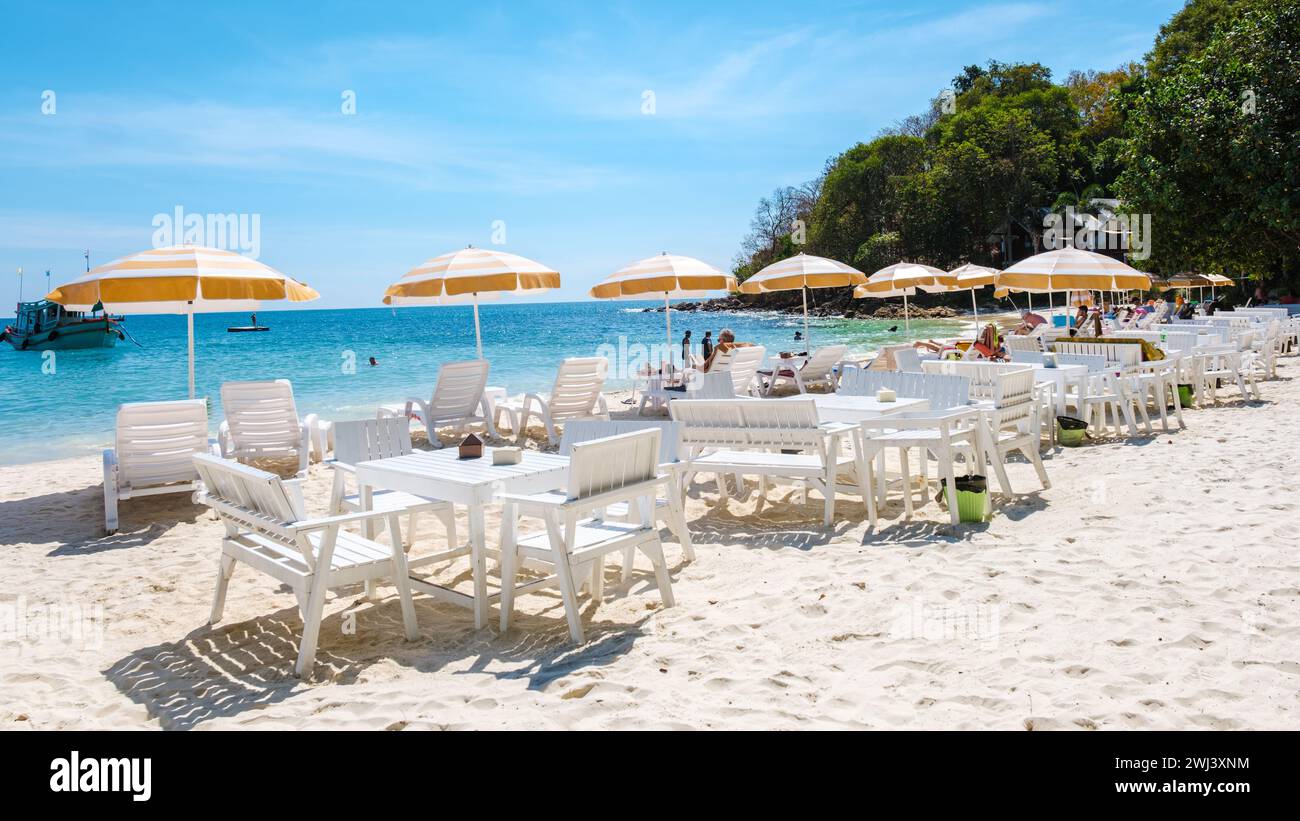 Koh Samet Island Rayong Thailand, white tropical beach of Samed Island ...