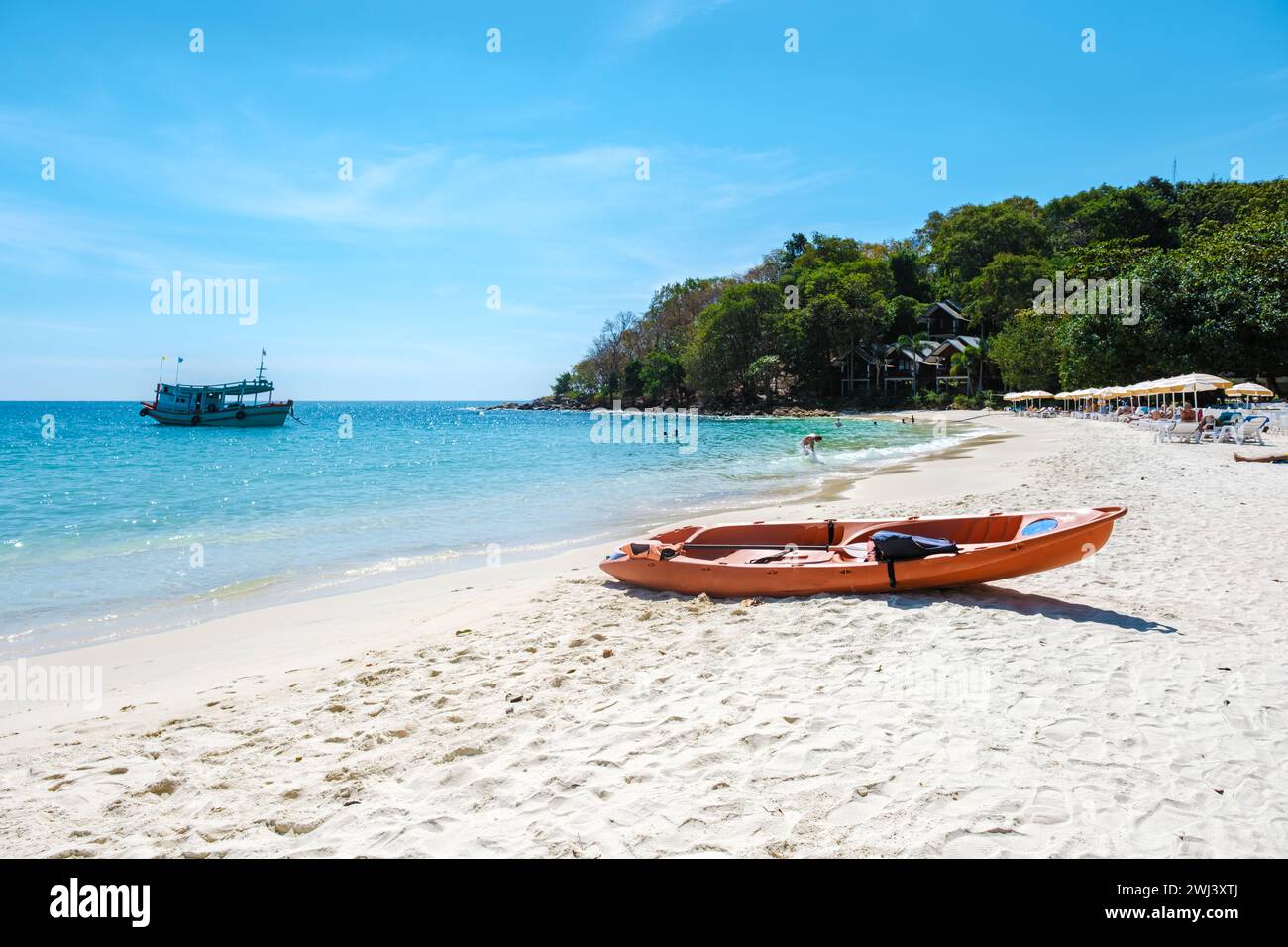 Koh Samet Island Rayong Thailand, white tropical beach of Samed Island ...