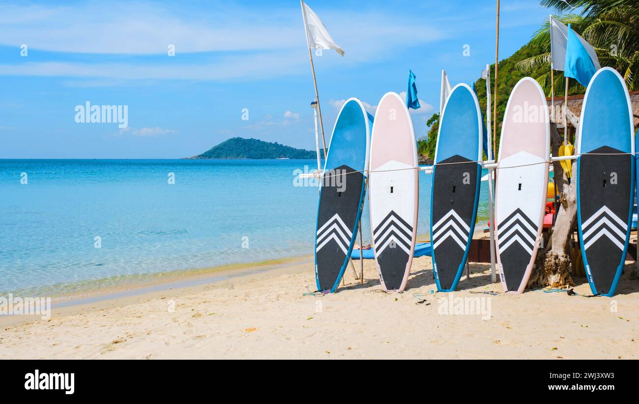 Koh Samet Island Rayong Thailand, white tropical beach of Samed Island ...