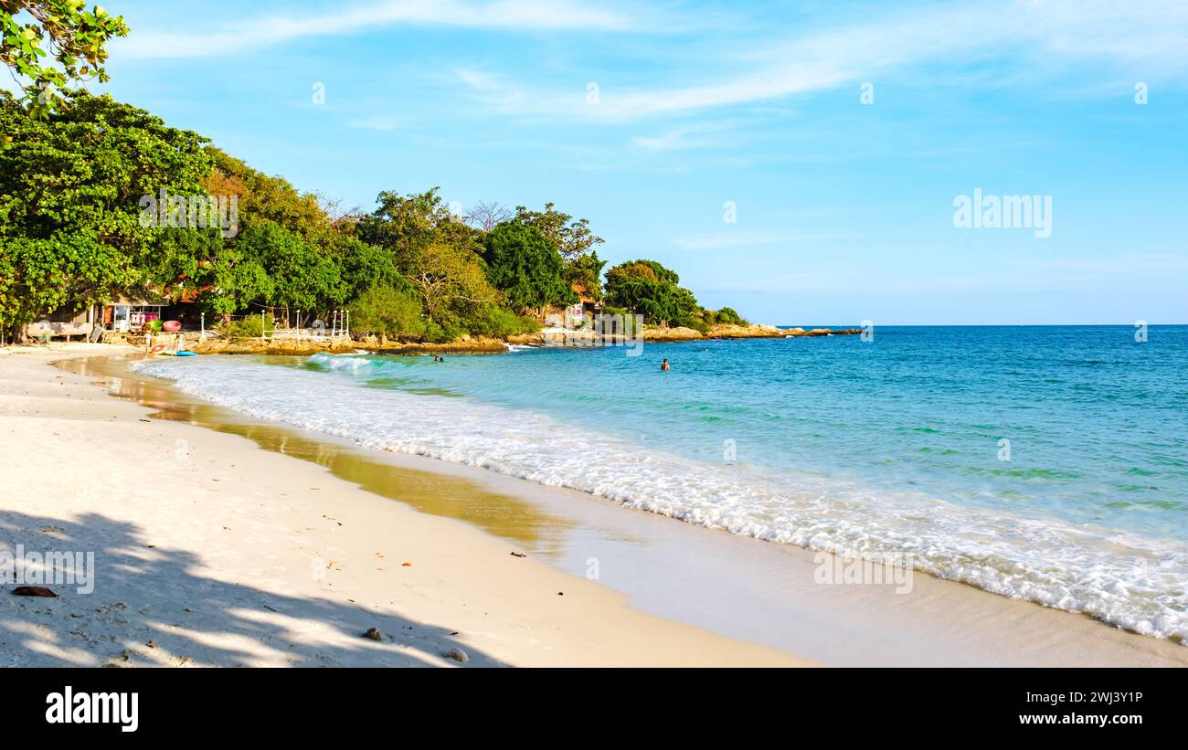 Koh Samet Island Rayong Thailand, white tropical beach of Samed Island ...