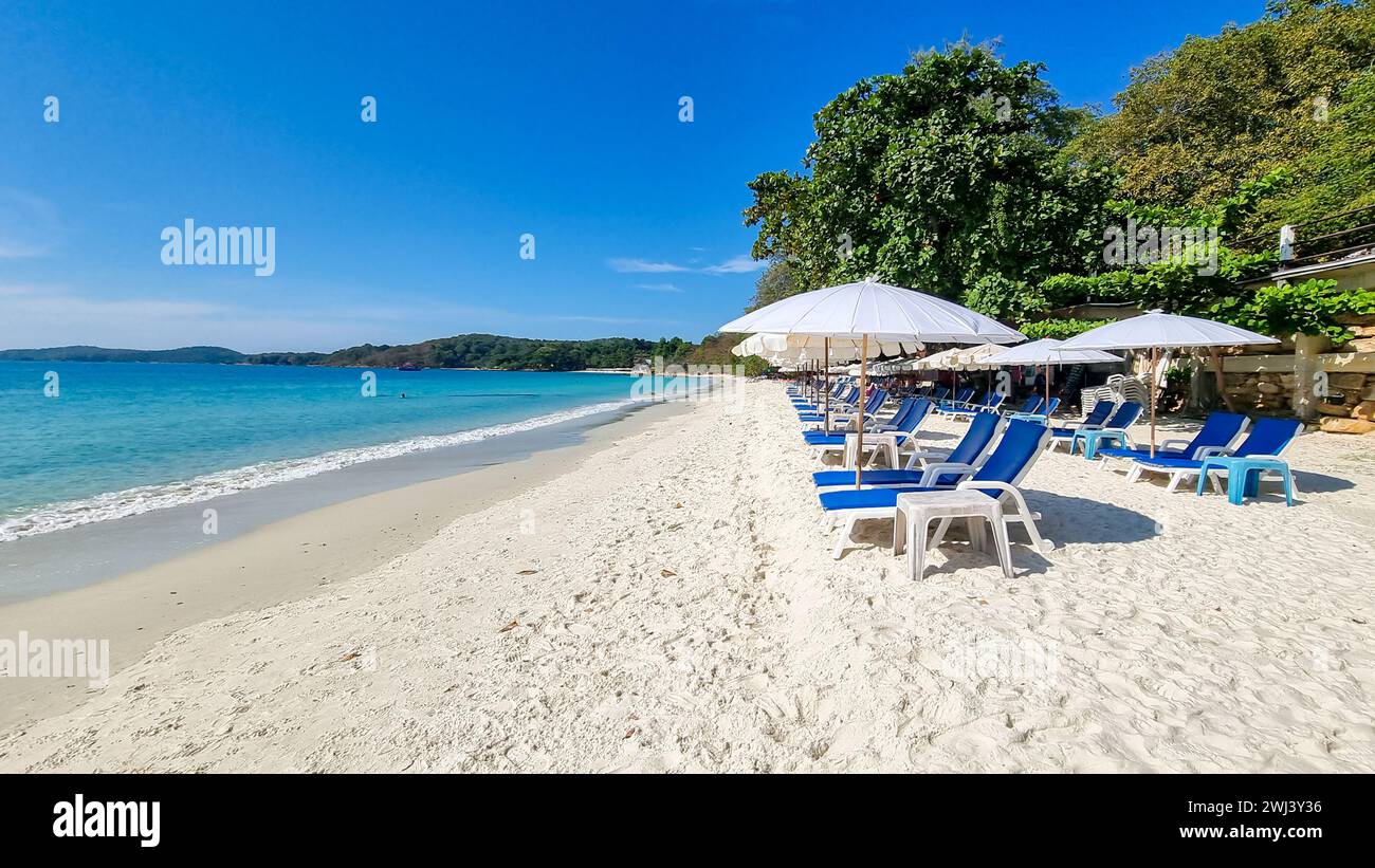 Koh Samet Island Rayong Thailand, white tropical beach of Samed Island ...